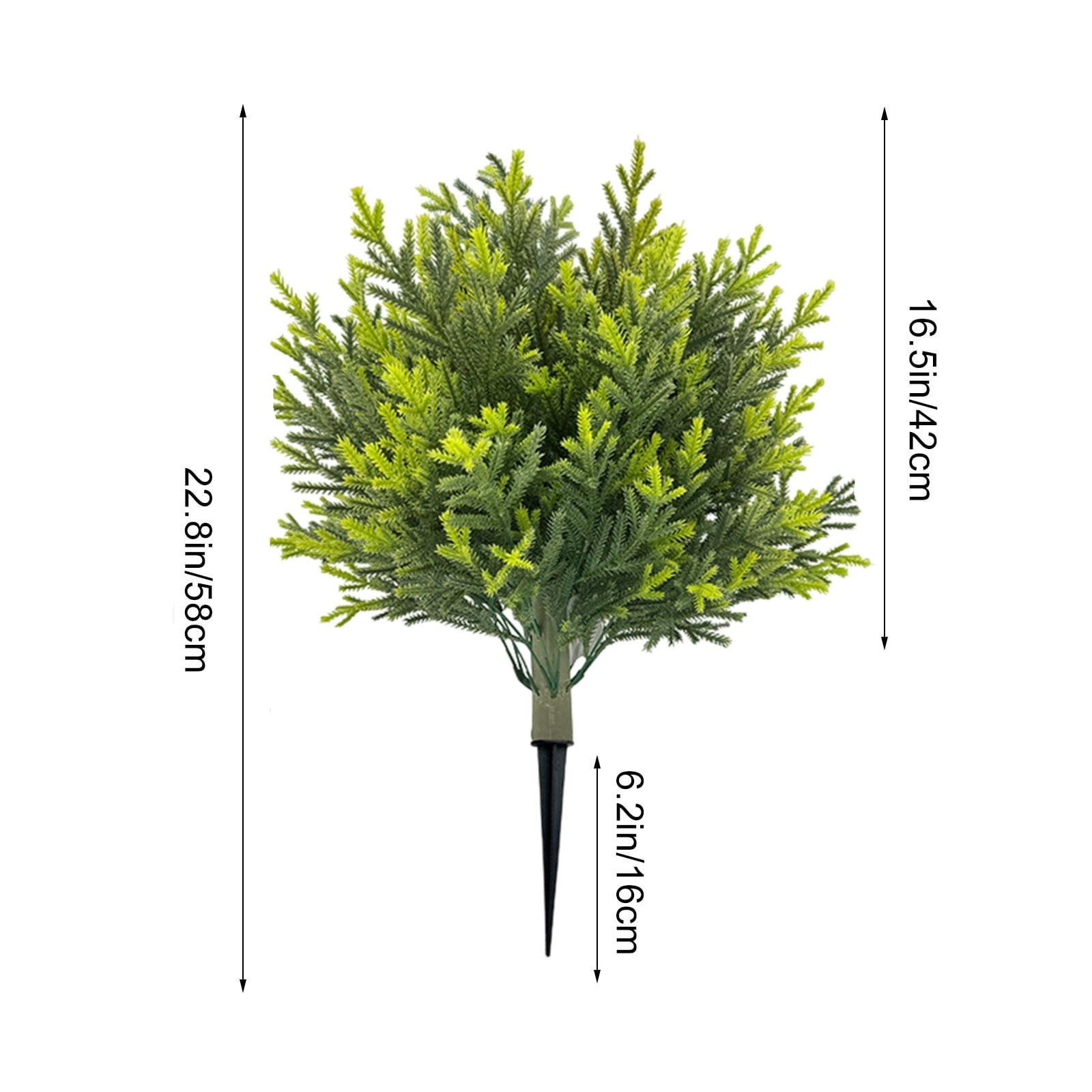 Artificial Outdoor Tree with Planter | 66cm Tall Realistic Fake Shrub ...
