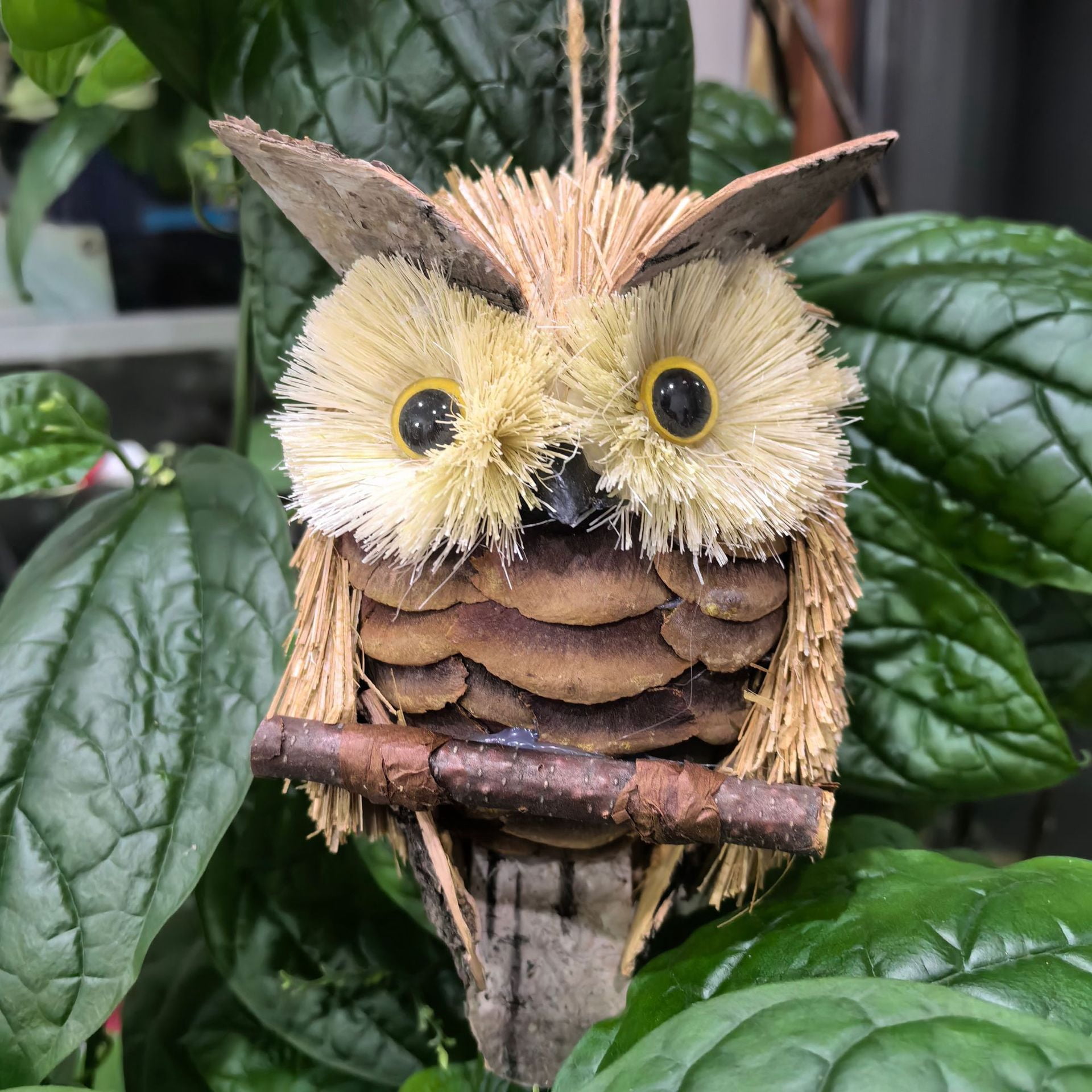 Artificial Owl in Countryside Style, Handmade Woven Animal Ornament ...