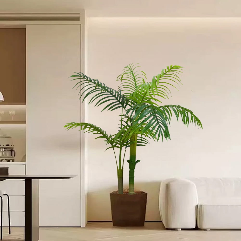 Artificial Palm Tree, Home Office Decor Large Tropical Palm Faux Plant ...