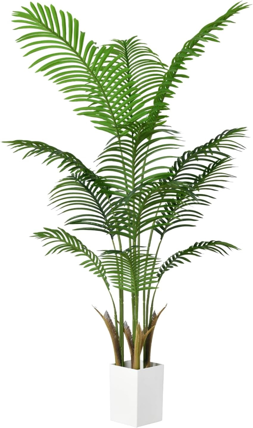 Artificial Palm Tree Indoor 4ft with with Realistic Leaves and ...