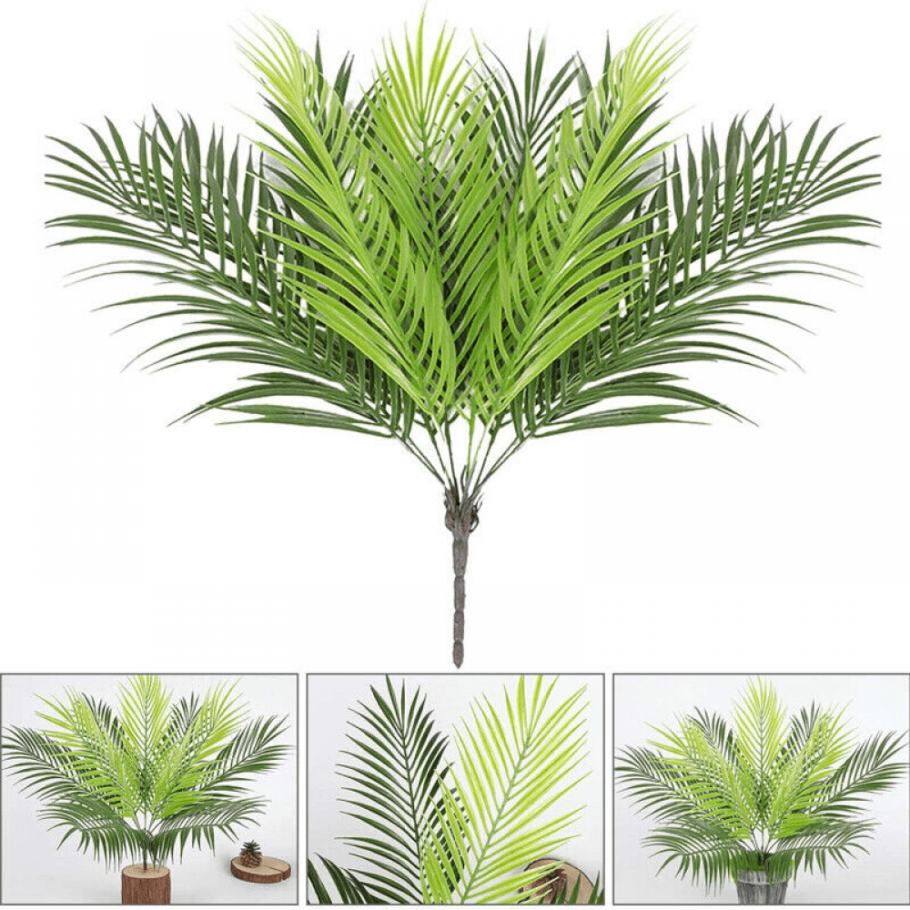 Artificial Palm Tropical Tree 9 Heads Large Plants Leaves Fake Palm ...