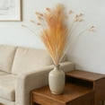 Artificial Pampas Grass, 24 Inch Faux Velvet Floral Stems, Boho Home ...