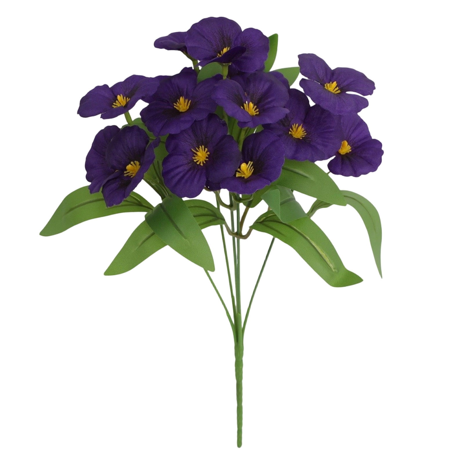 Artificial Pansy Flowers for Indoor Outdoors Sping Summer Faux Silk ...
