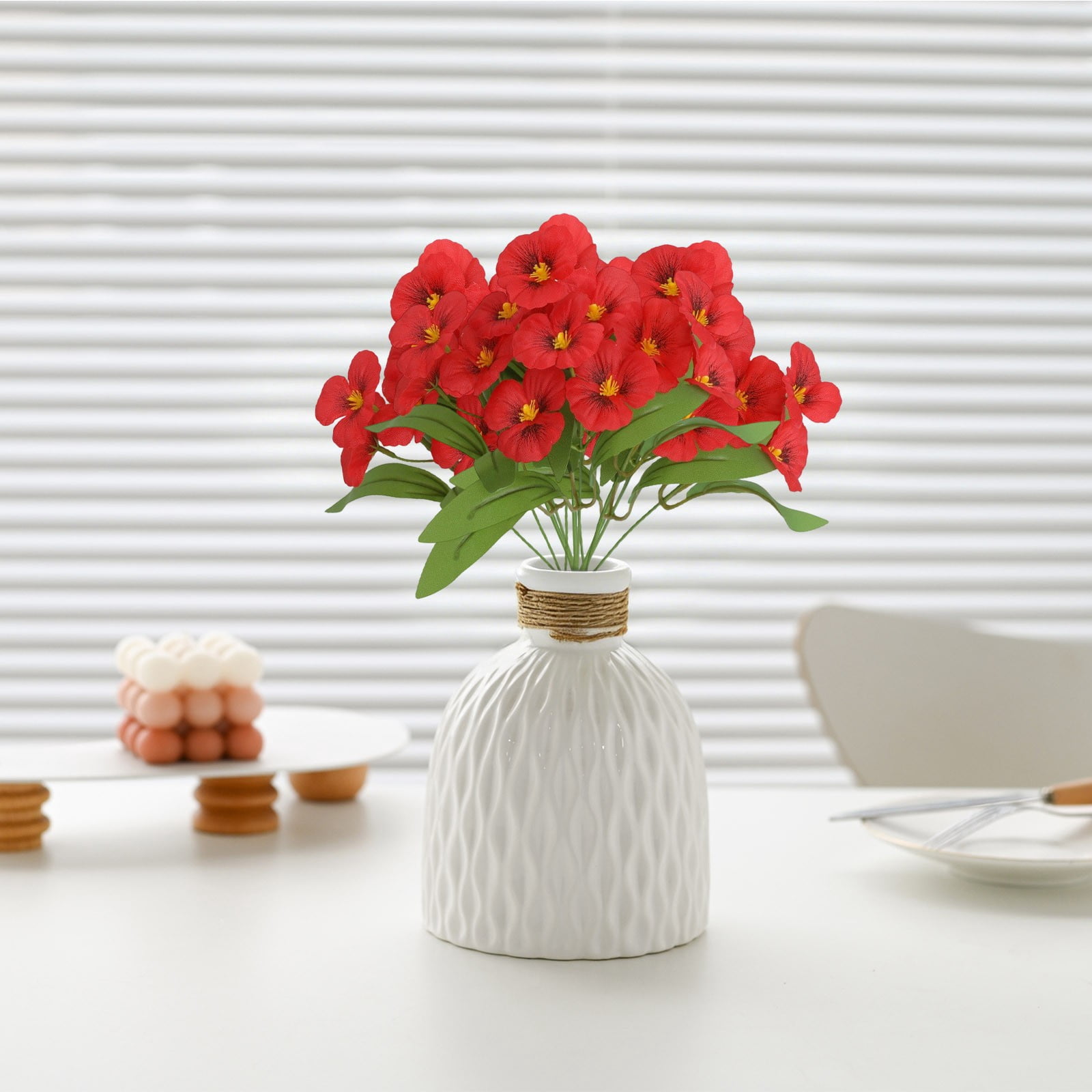 Artificial Pansy Flowers for Home Decor, Wedding Centerpieces, and ...