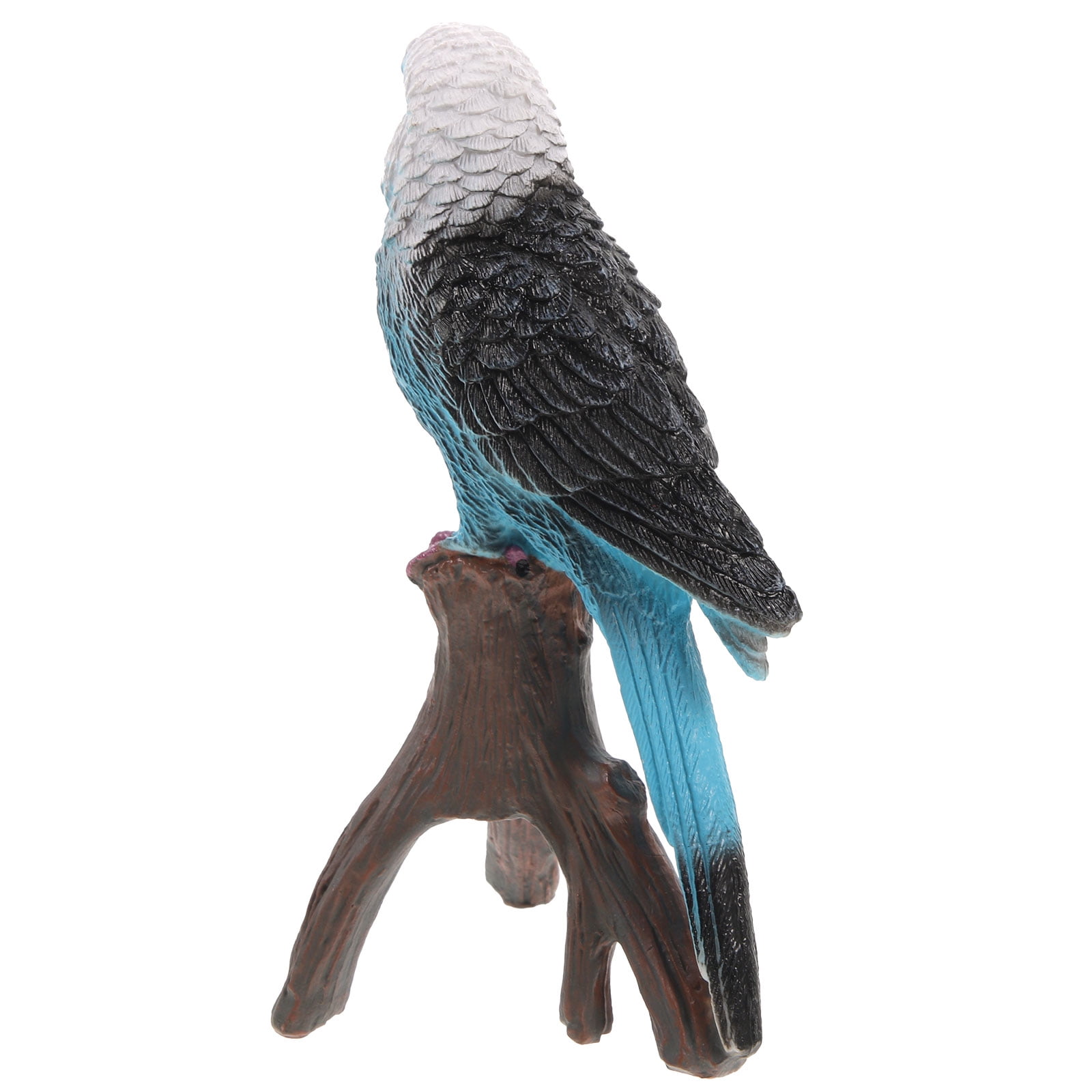 Artificial Parrot Figurine Lifelike Bird Model Standing Bird Statue ...