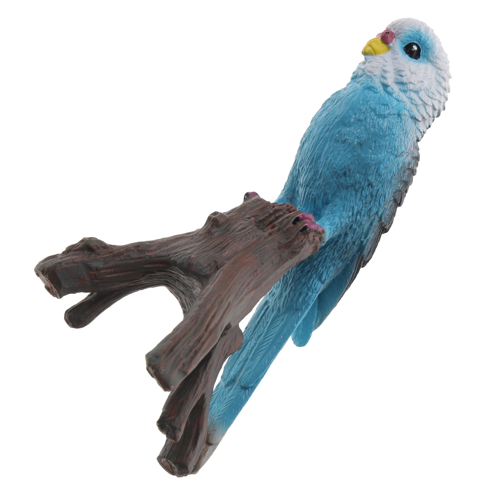 Artificial Parrot Figurine Lifelike Bird Model Standing Bird Statue ...