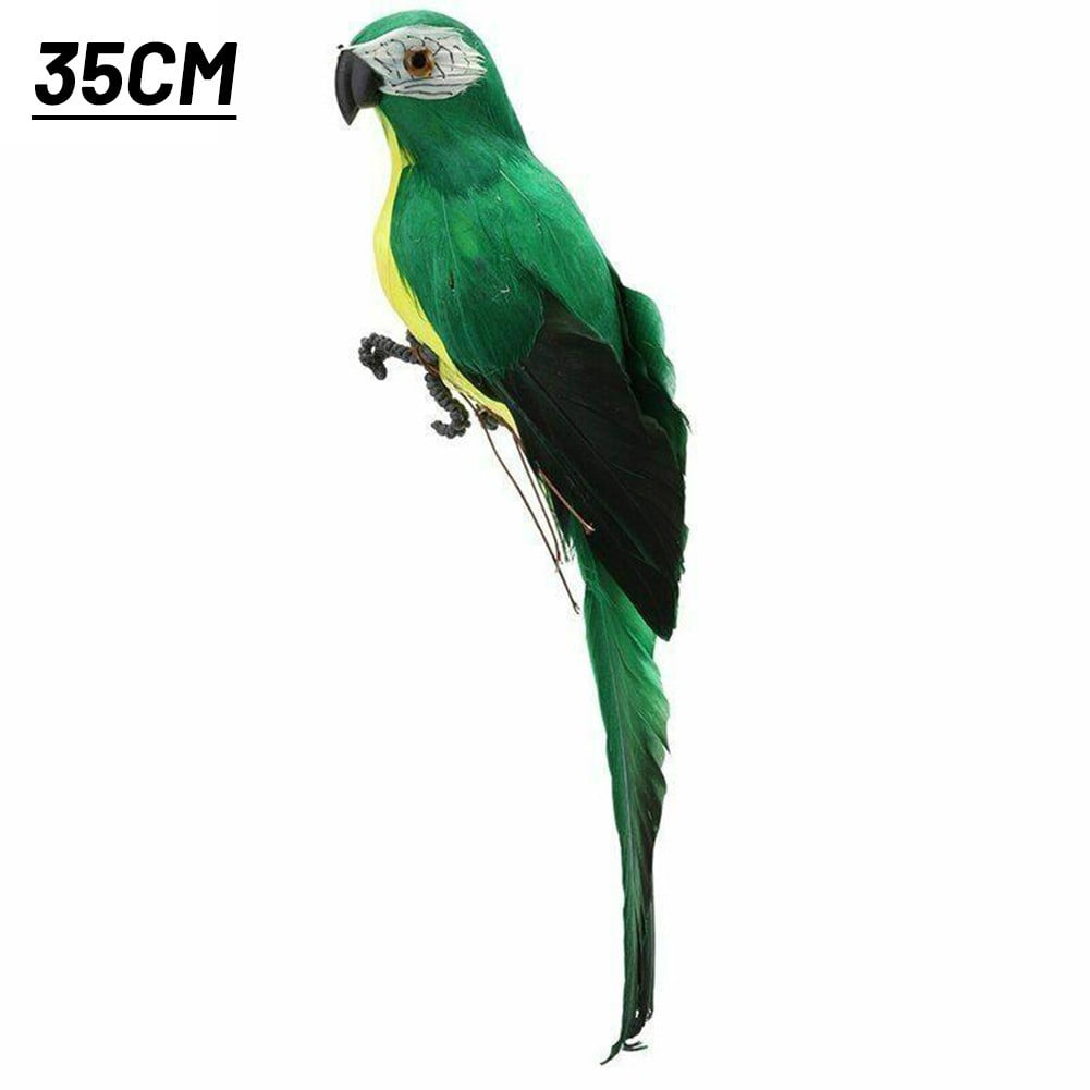 Artificial Parrot Simulation Fake Birds Model, Green, Home Garden Yard ...
