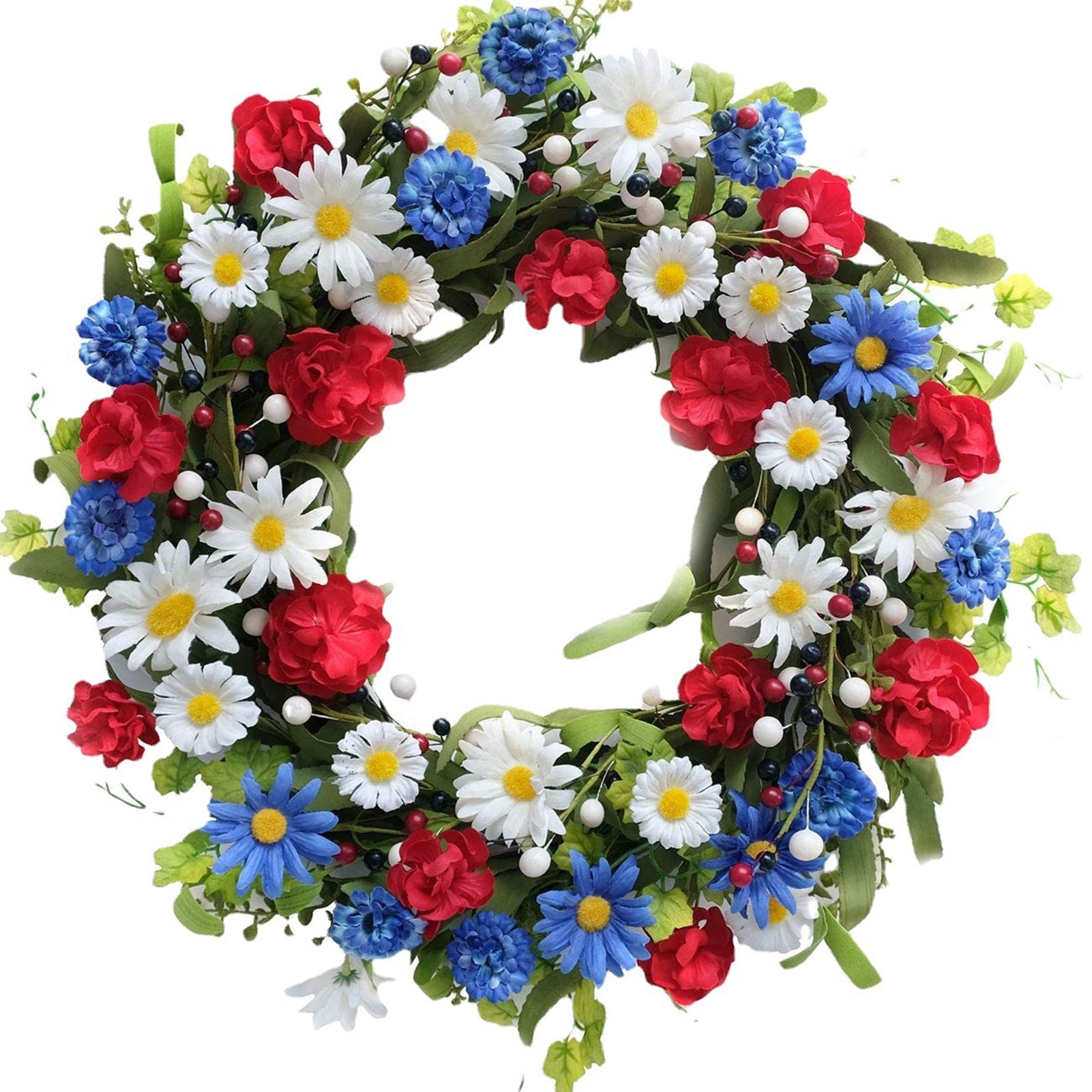 "Artificial Patriotic Day Wreath - Memorial Day, Independence Day ...