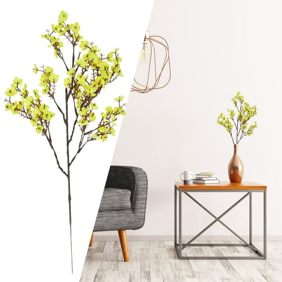 Artificial Peach Blossom Branch, 50cm Faux Flowers for Home Decor ...