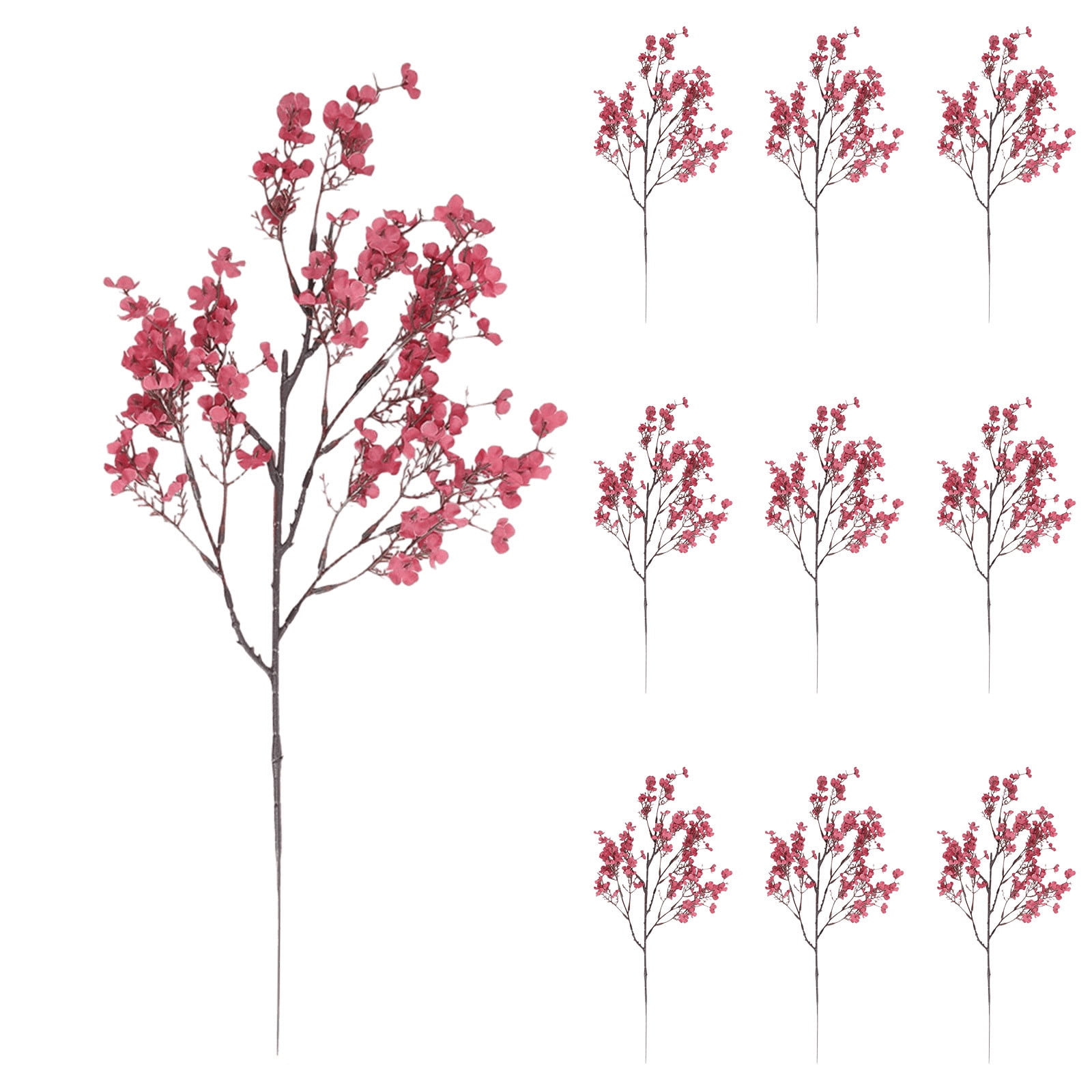 Artificial Peach Blossom Branches for Home Decor | 10-Pack Realistic ...