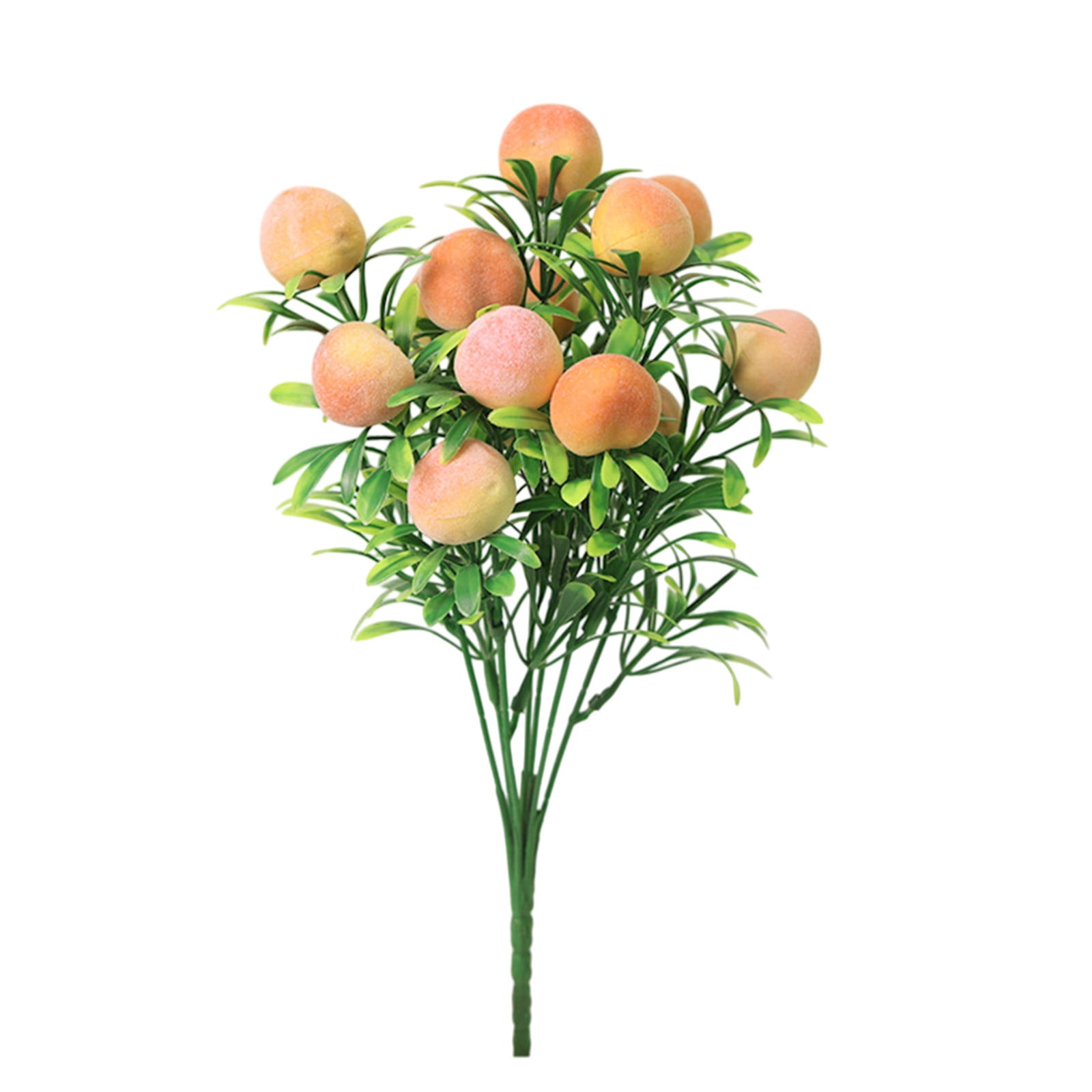 Artificial Peach Flower Bonsai Potted Plant Simulation Mini Tree Decor ...