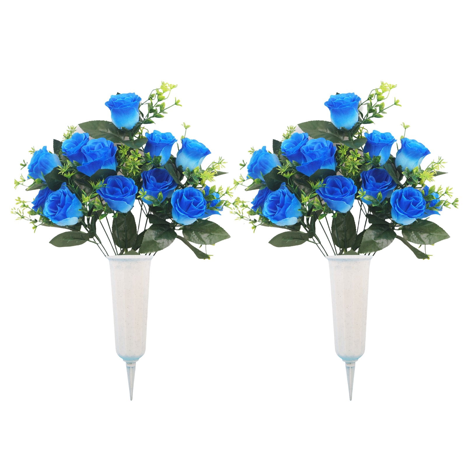 Artificial Peacock Rose For Cemetery Grave Memorial Decoration Outdoor ...