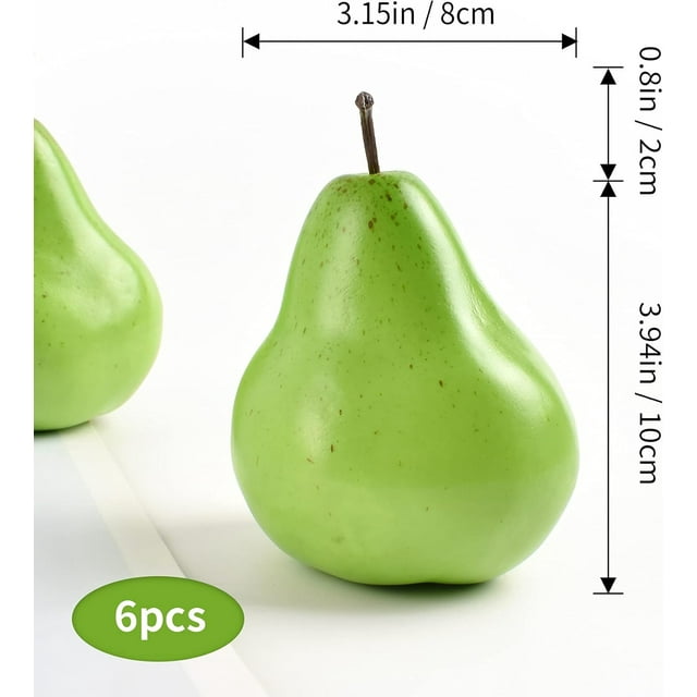Artificial Pear Fake Pears Artificial Lifelike Fruit Fake Fruit Model ...