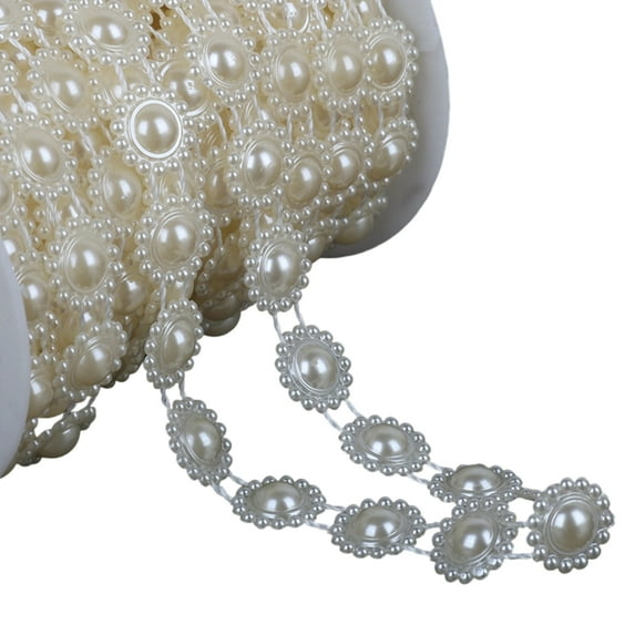 Artificial Pearls String Beads Chain for Wedding Decoration Imitation ...