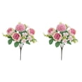 Artificial Peonies Flowers Small Bouquet Arrangements Home Indoor Decor ...