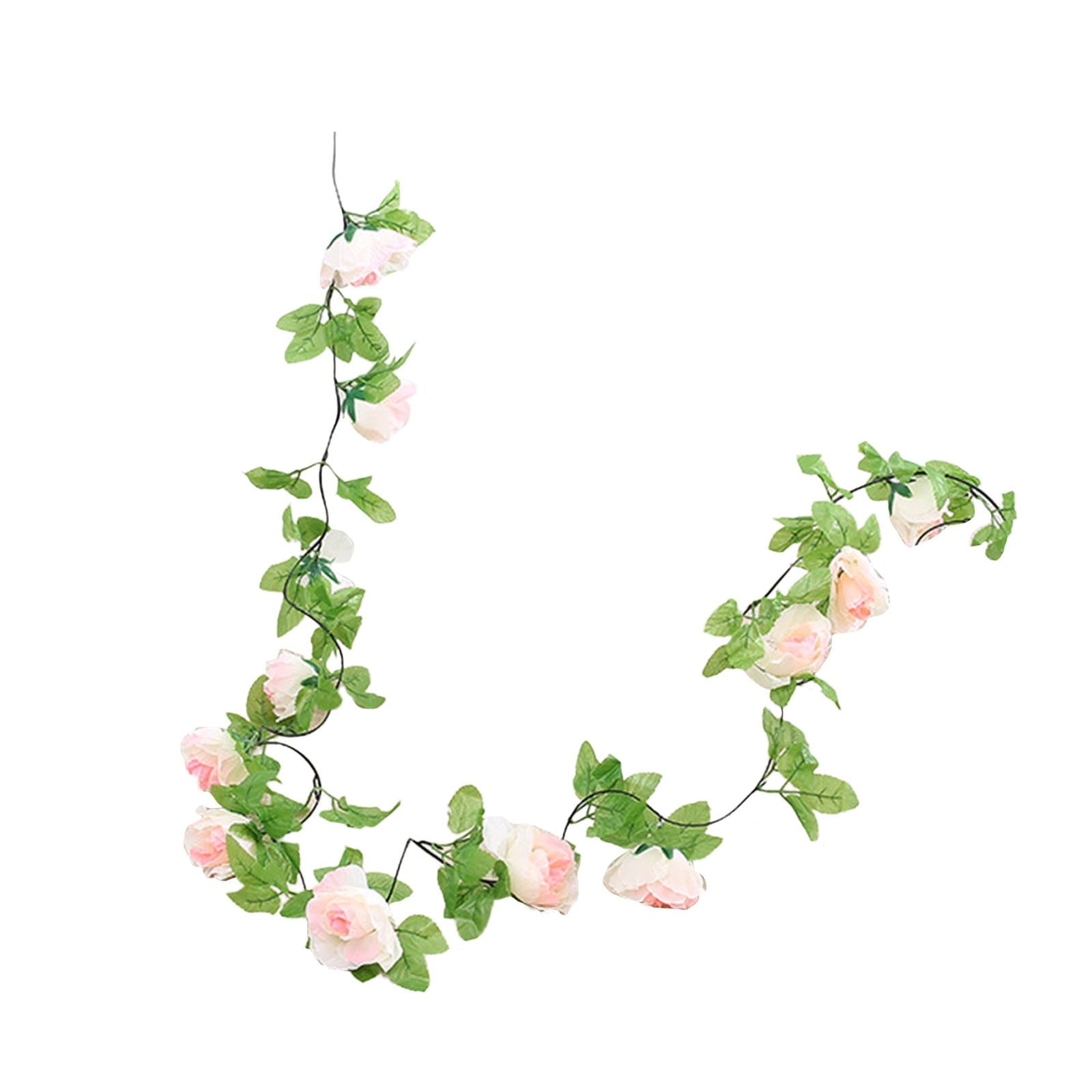 Artificial Peony Garland Flowers 8FT Vine Plants Hanging with Green ...