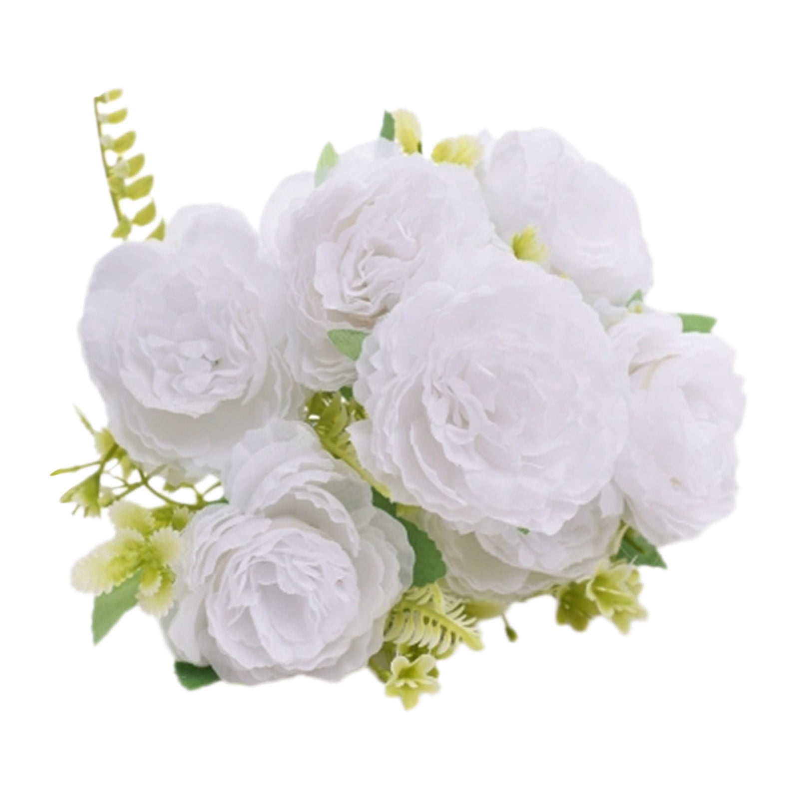Artificial Peony Rose Bouquet 7 Head Multicolor Bunches for Home Decor ...