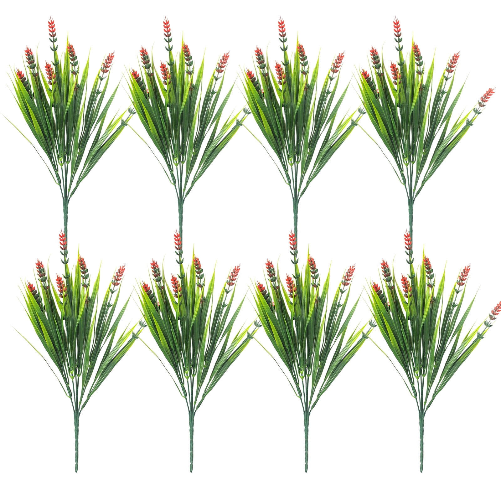 Artificial Peppermint Flowers Set | 8 Pack Lifelike Green Leaves ...