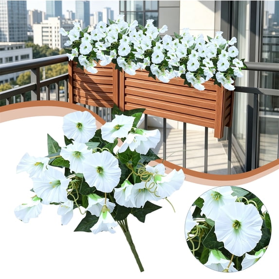 Artificial Petunia Flower Vine, 35cm Simulation Cloth Plant for Home ...