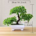 Artificial Pine Bonsai Tree, Fake Potted Plant with White Pot for Home ...