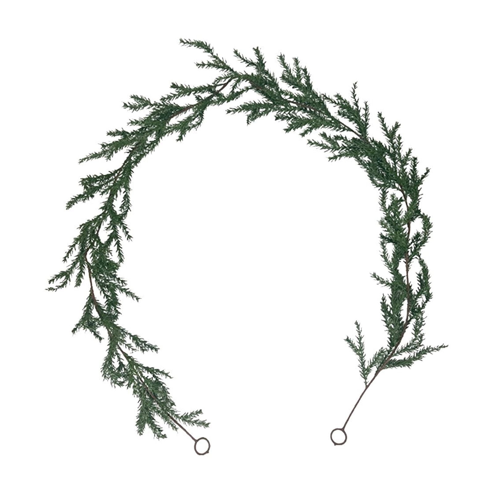 Artificial Pine Garland 9ft Greenery for Holiday Decorations, Indoor ...