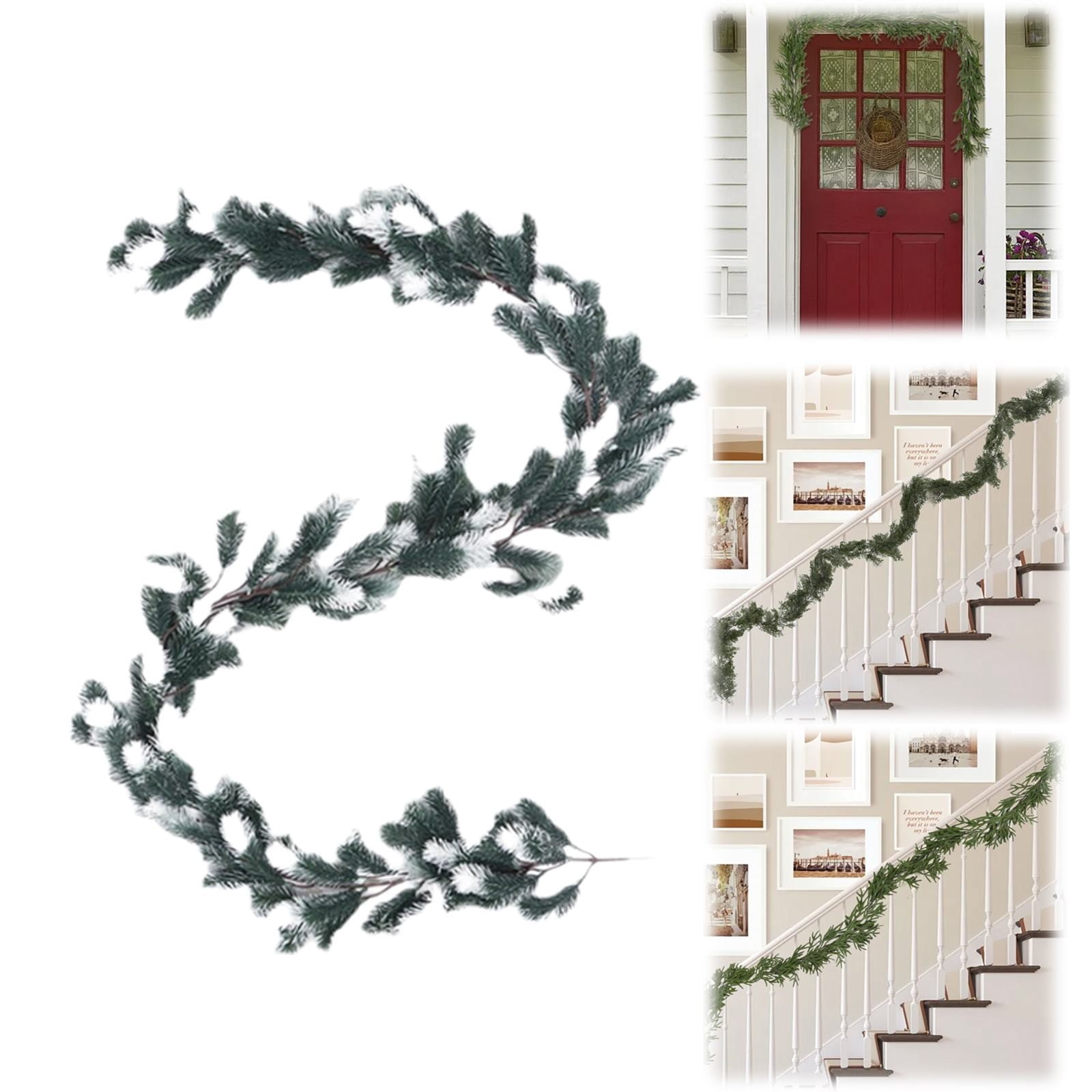 Artificial Pine Garlands for Christmas Decorations, Realistic Greenery ...