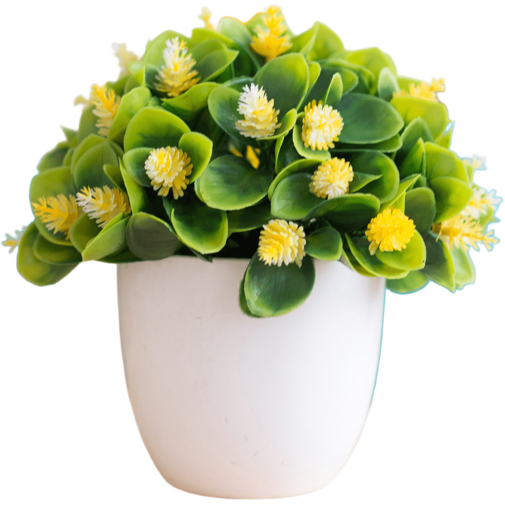 Artificial Pineapple Heart Flower Pot Plastic Camellia Decor for Home ...