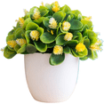 Artificial Pineapple Heart Flower Pot Plastic Camellia Decor for Home ...