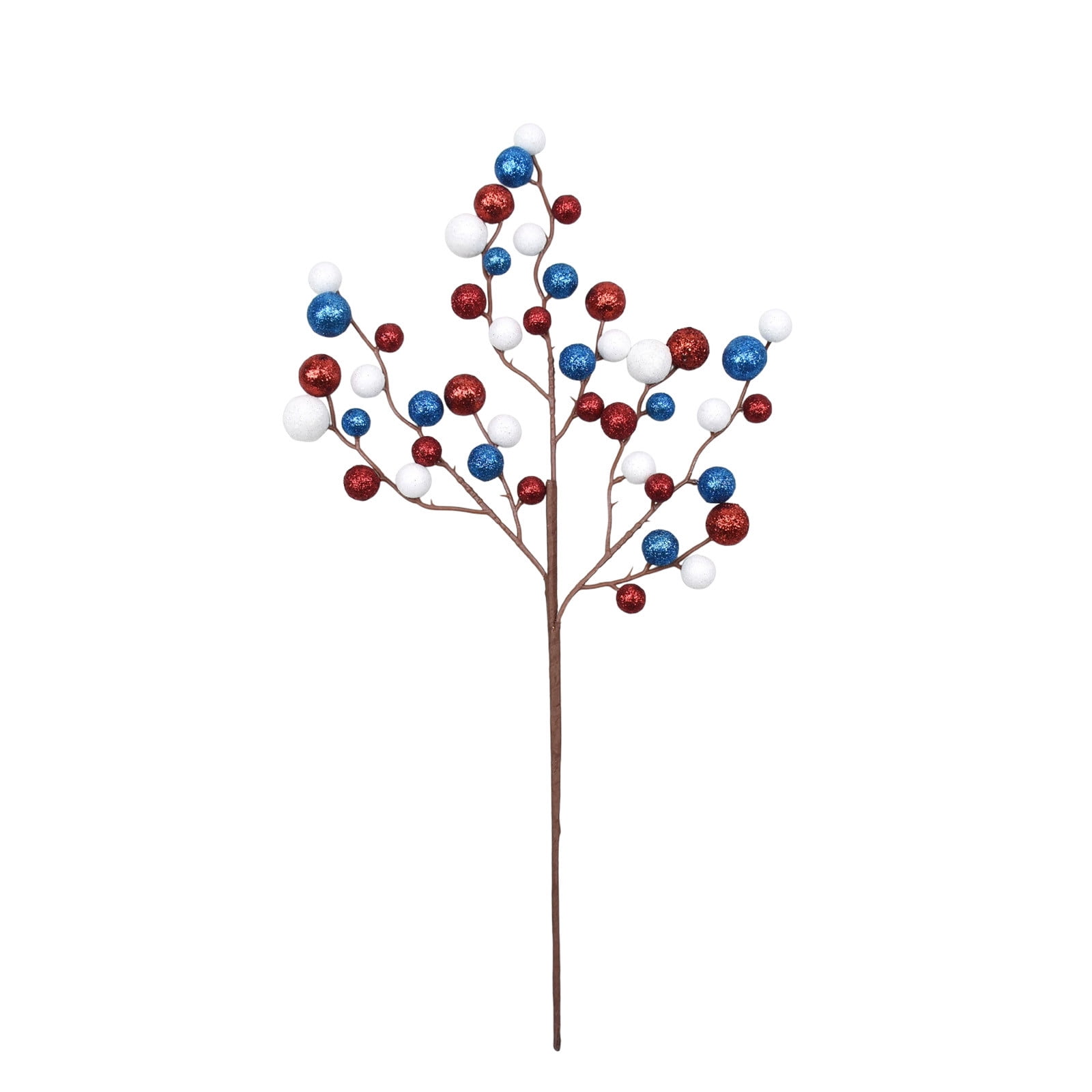 Artificial Pip Berry Stems,America Patriotic Stems Red White Blue Pip ...
