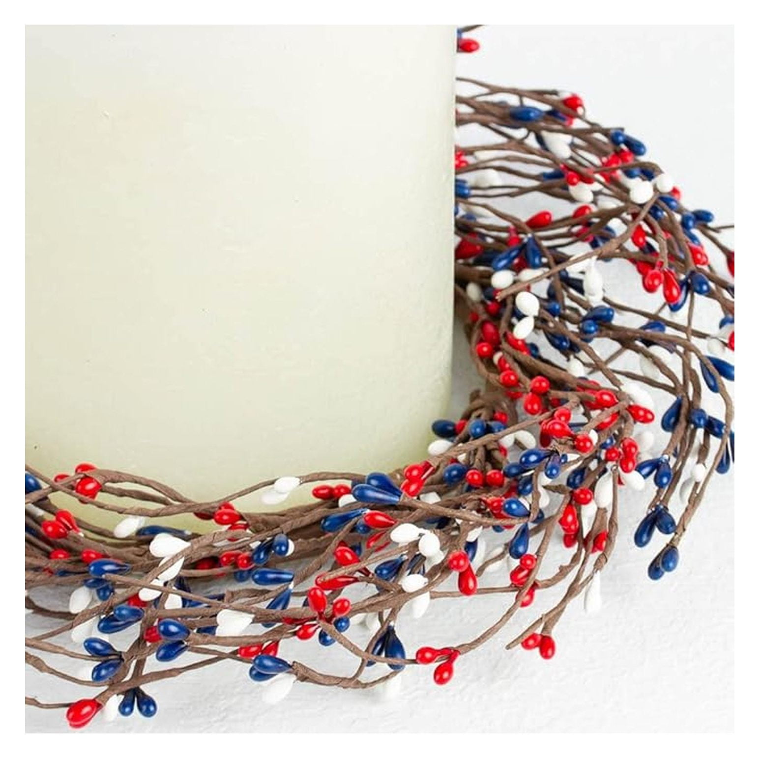 Artificial Pip Berry Wreath – Primitive Summer Rustic Berry Wreath Ring ...