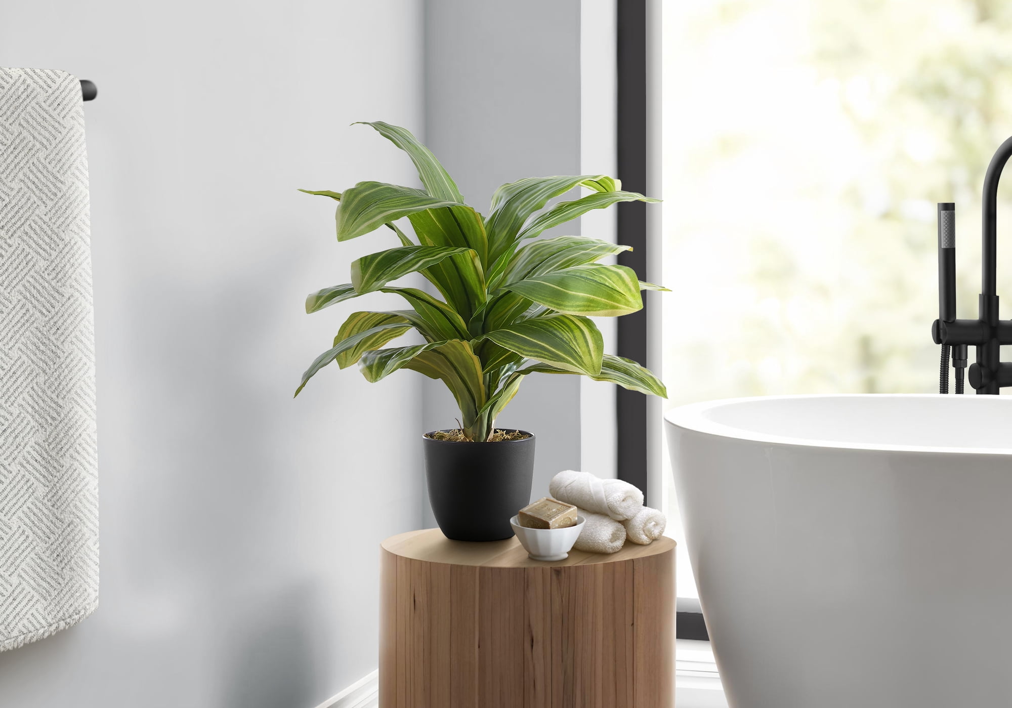 Artificial Plant, 17" Tall, Dracaena, Indoor, Faux, Fake, Table ...