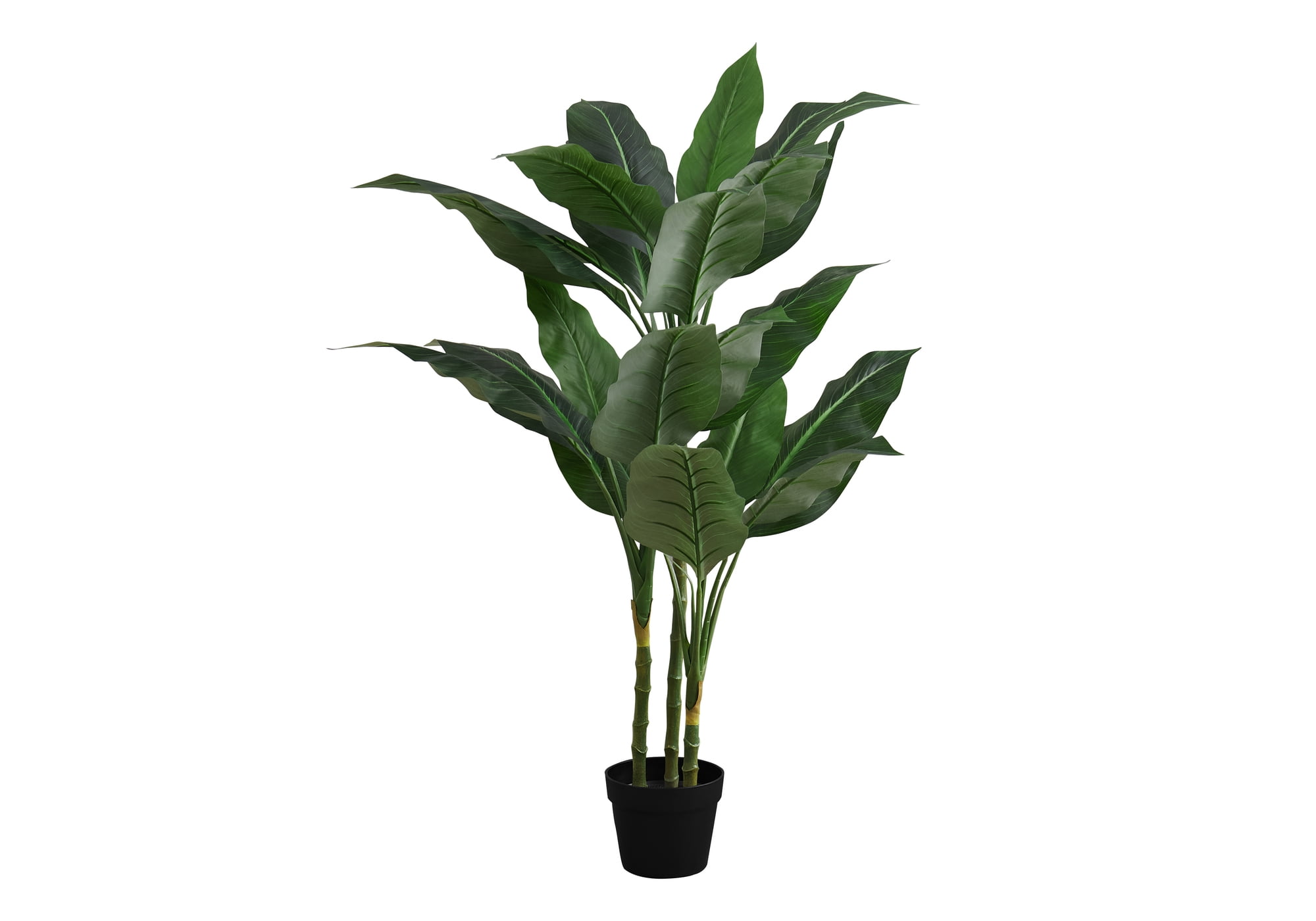 Artificial Plant - 42" Tall - Indoor - Floor - Potted - Green Leaves ...
