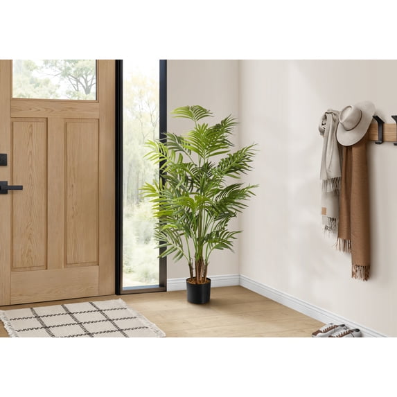 Artificial Plant, 47" Tall, Areca Palm Tree, Indoor, Faux, Fake, Floor ...