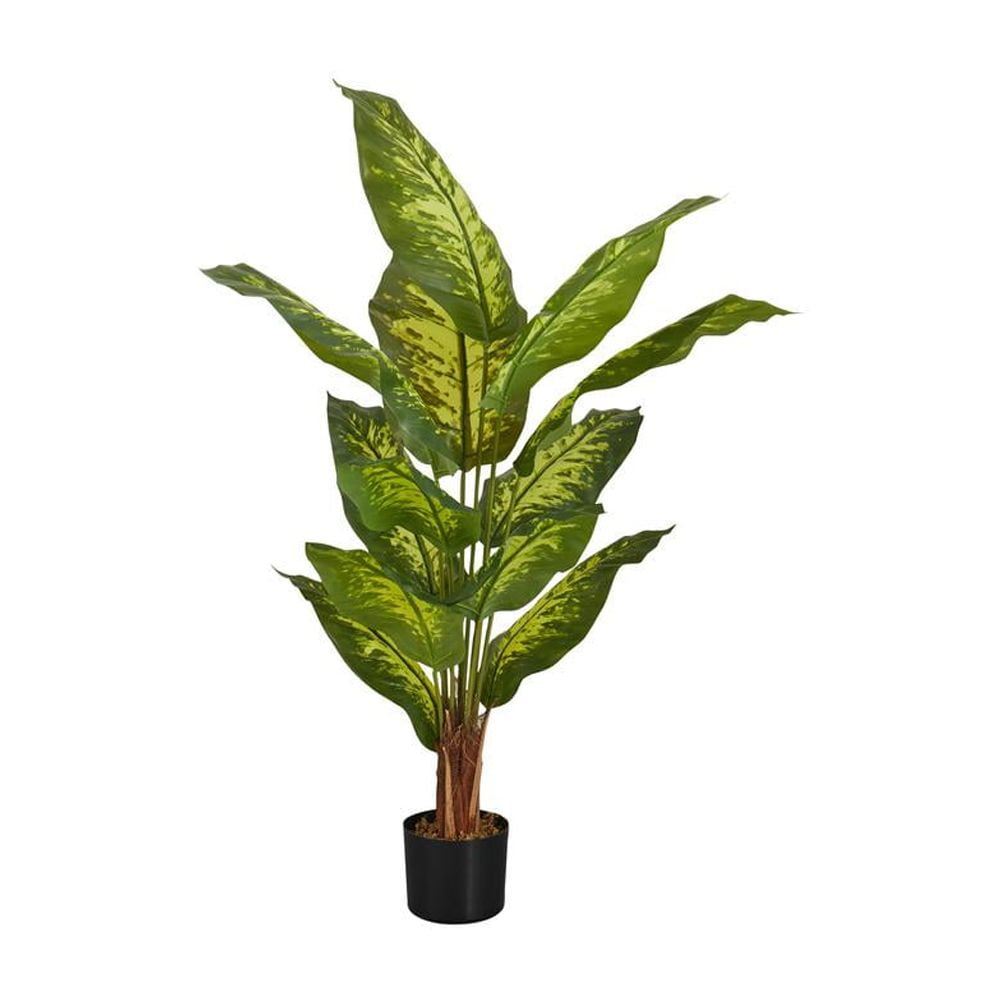 Artificial Plant - 47" Tall - Indoor - Floor - Potted - Green Leaves ...