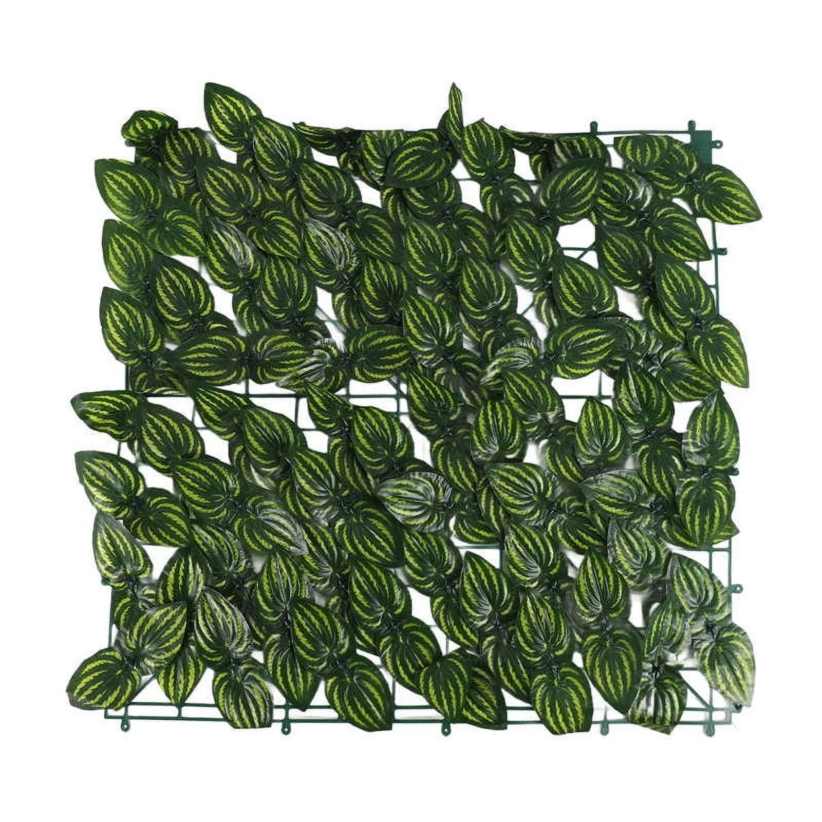 Artificial Plant Fence Green Leaf Panels Privacy Screen for Home Garden ...