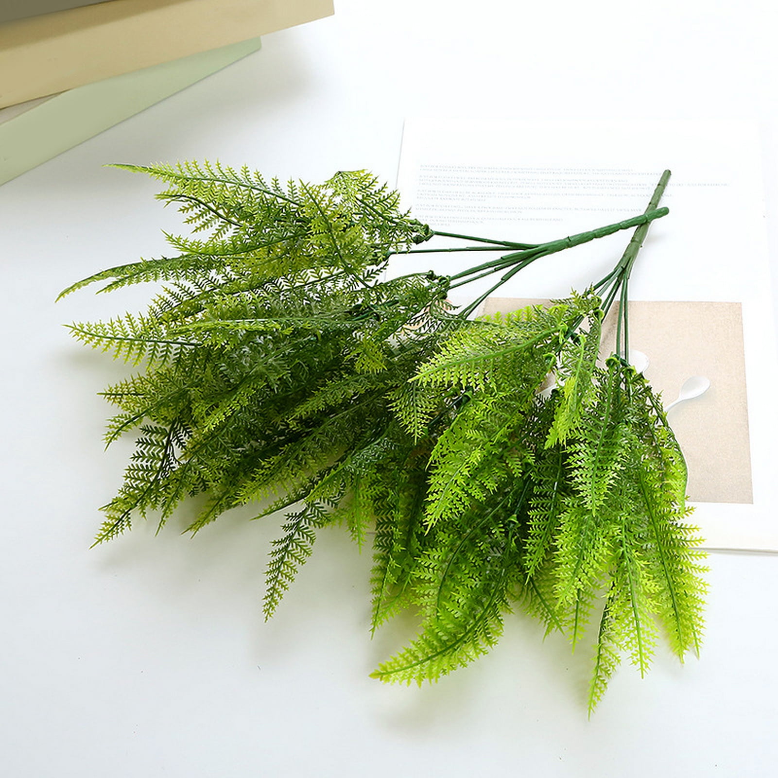Artificial Plant Non-fading Artificial Greenery Realistic Plastic Ferns ...