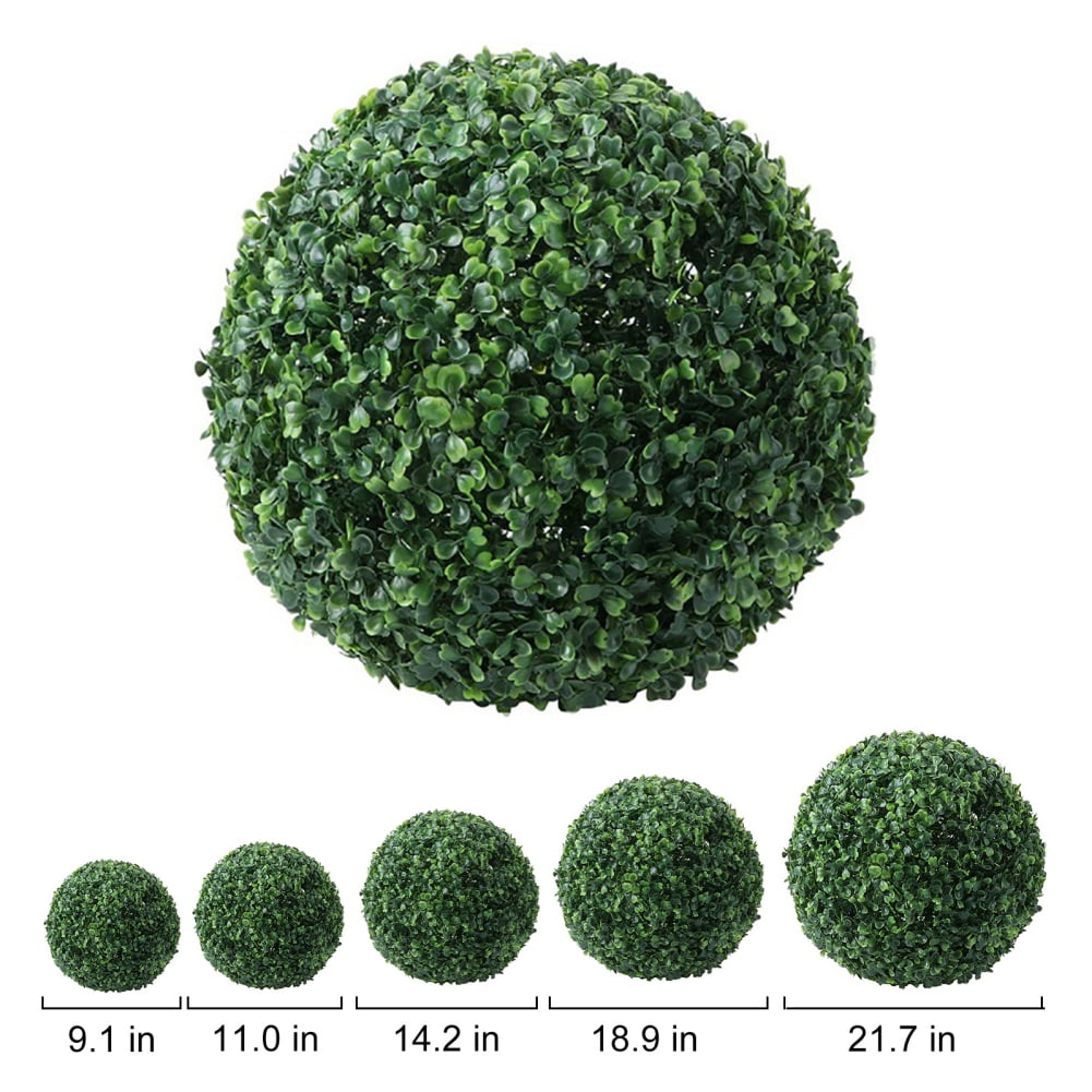 Artificial Plant Topiary Ball Green Grass Decorative Balls Round ...