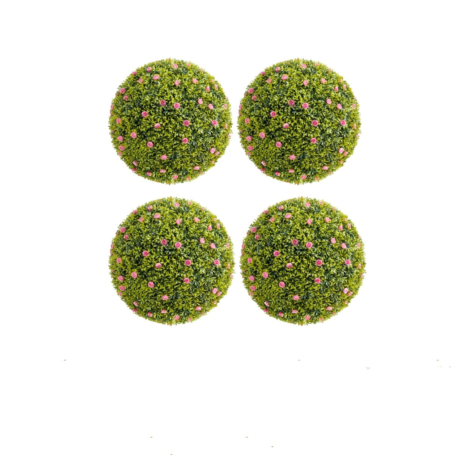 Artificial Plant Topiary Ball Set of 4, Artificial Boxwood Topiary ...