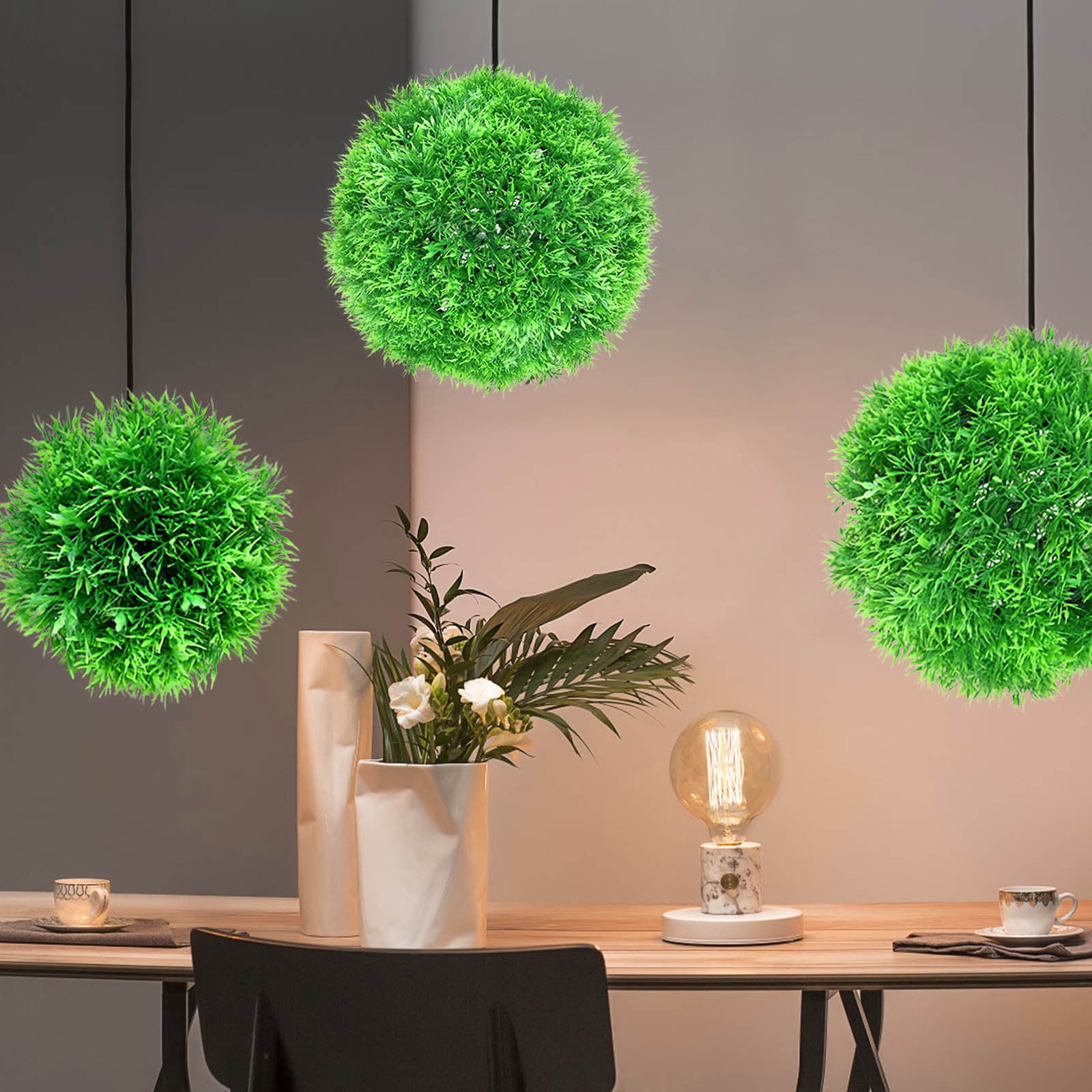 Artificial Plant Topiary Balls, Round Artificial Plants Outdoor, Large ...