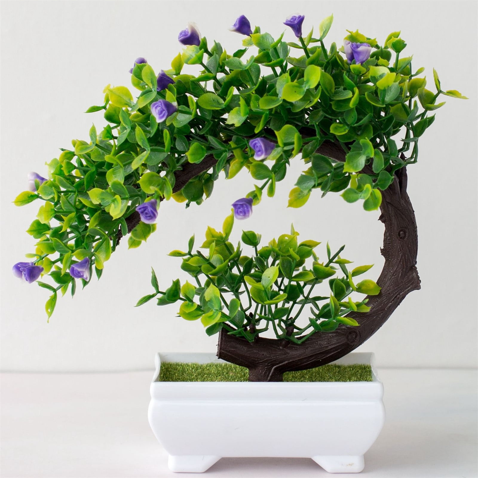 Artificial Plants Bonsai Simulated Tree Potted Plants Fake Flowers ...