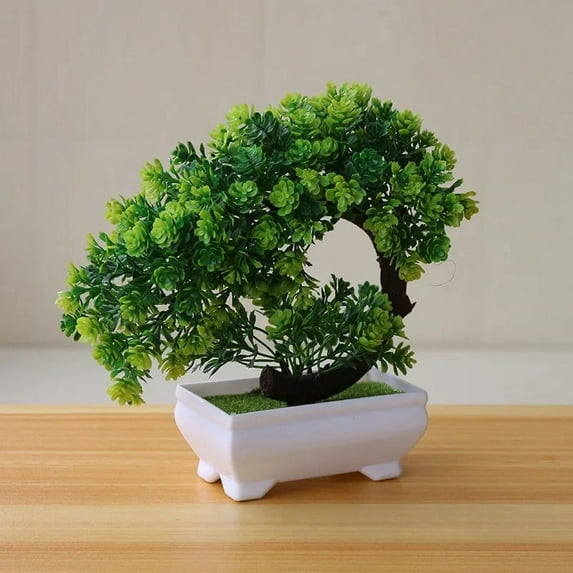 Artificial Plants Bonsai Simulated Tree Potted Plants Fake Flowers ...