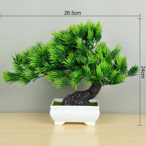 Artificial Plants Bonsai Small Tree Pot Fake Plant Flowers Potted ...