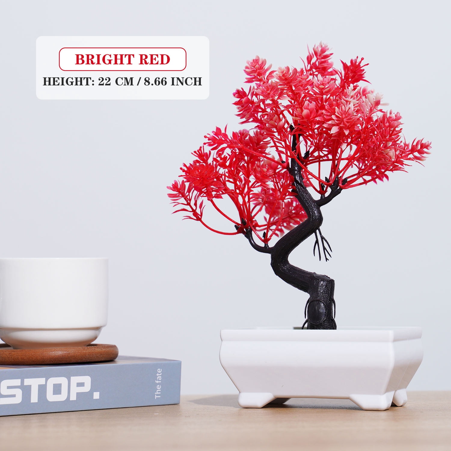 Artificial Plants Bonsai Small Tree Simulation Pot Plants Fake Flowers ...