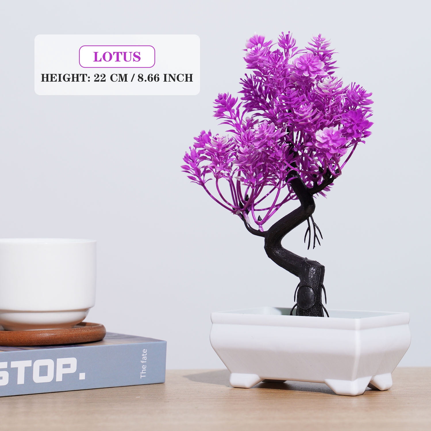 Artificial Plants Bonsai Small Tree Simulation Pot Plants Fake Flowers ...