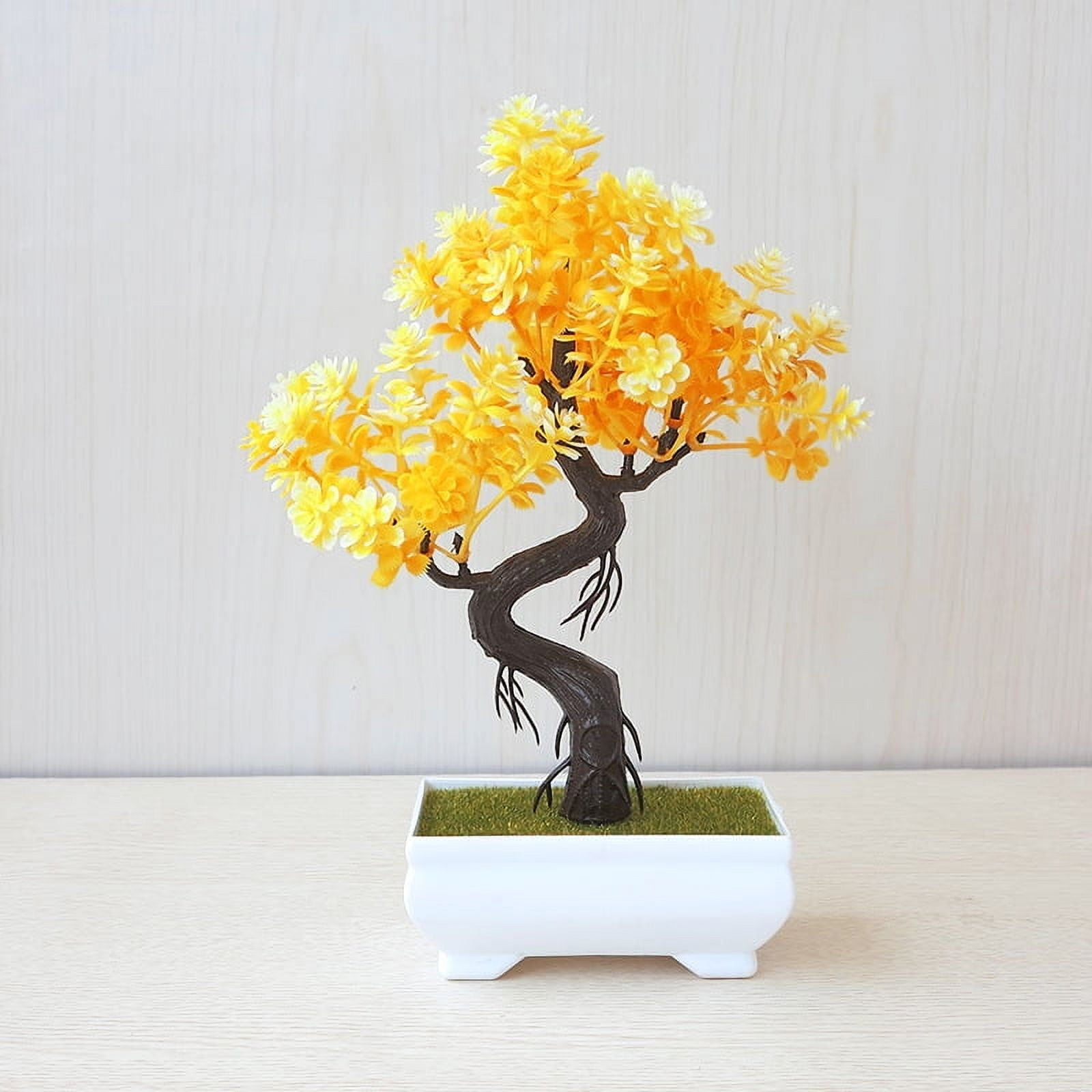 Artificial Plants Decoration Potted Bonsai Small Tree Pot Fake Plant ...