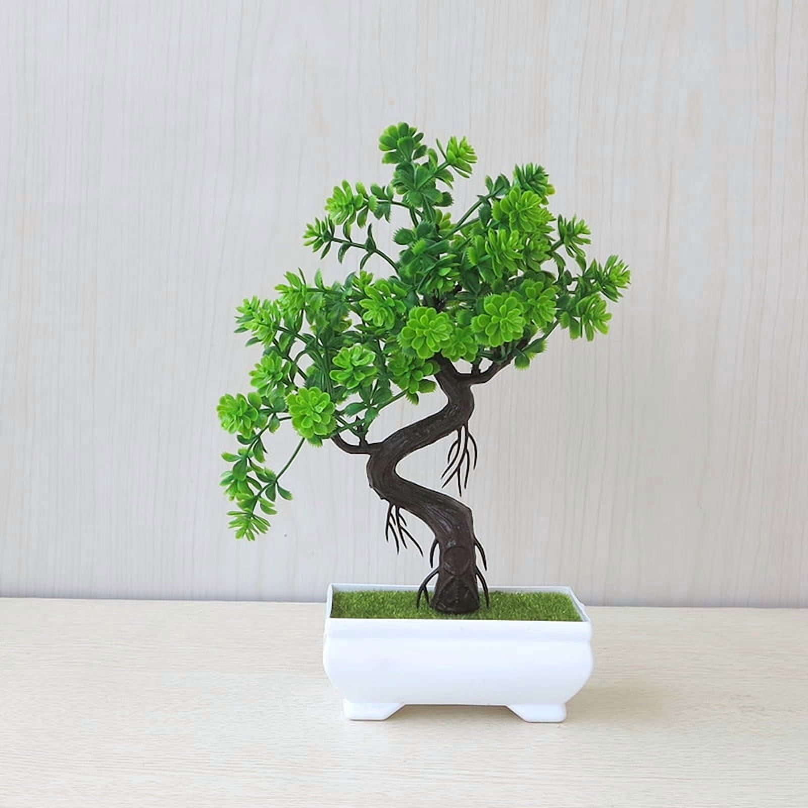 Artificial Plants Decoration Potted Bonsai Small Tree Pot Fake Plant ...