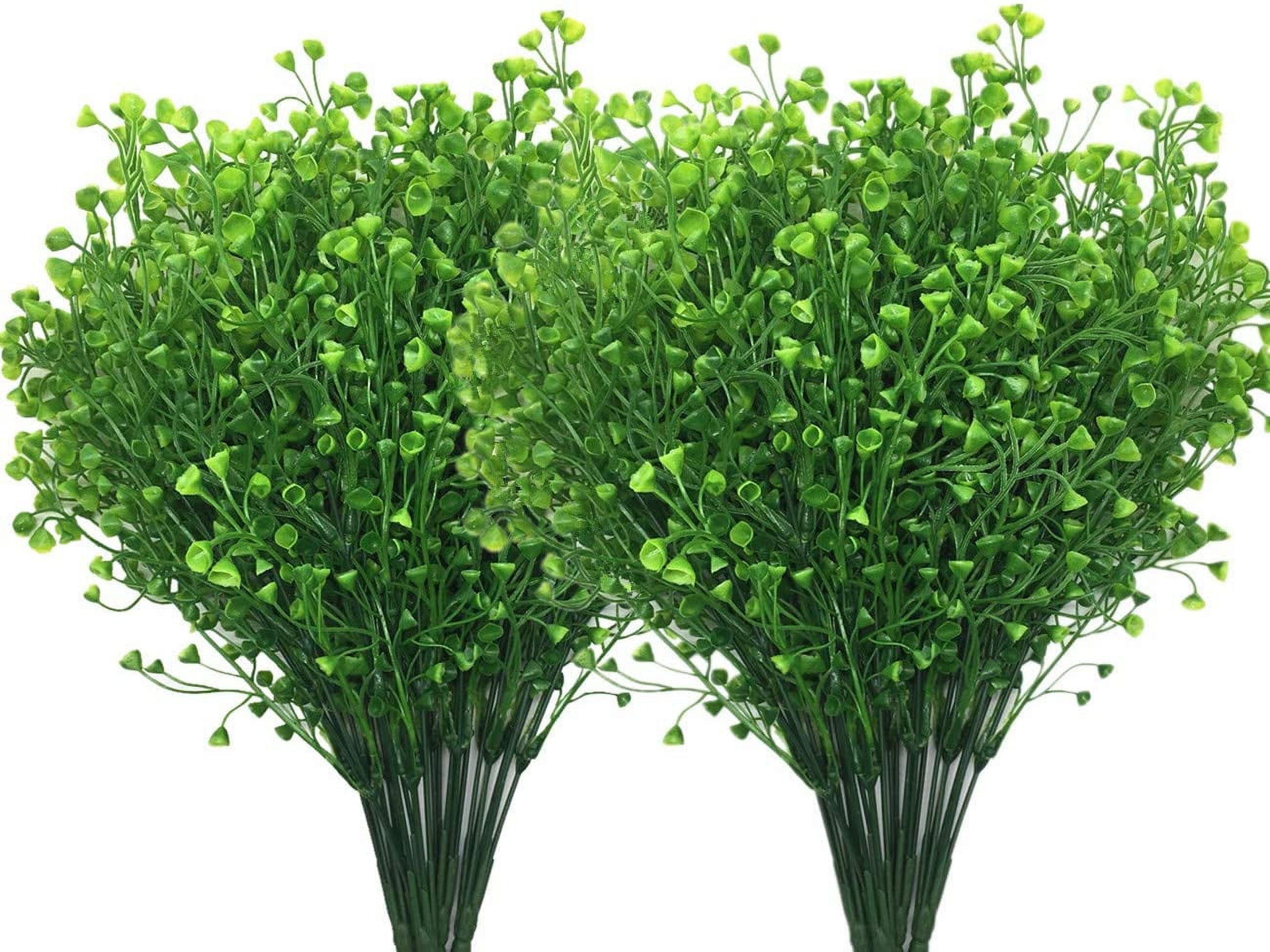 Artificial Plants, Fake Bell Grass Flowers Plastic Greenery Lifelike ...