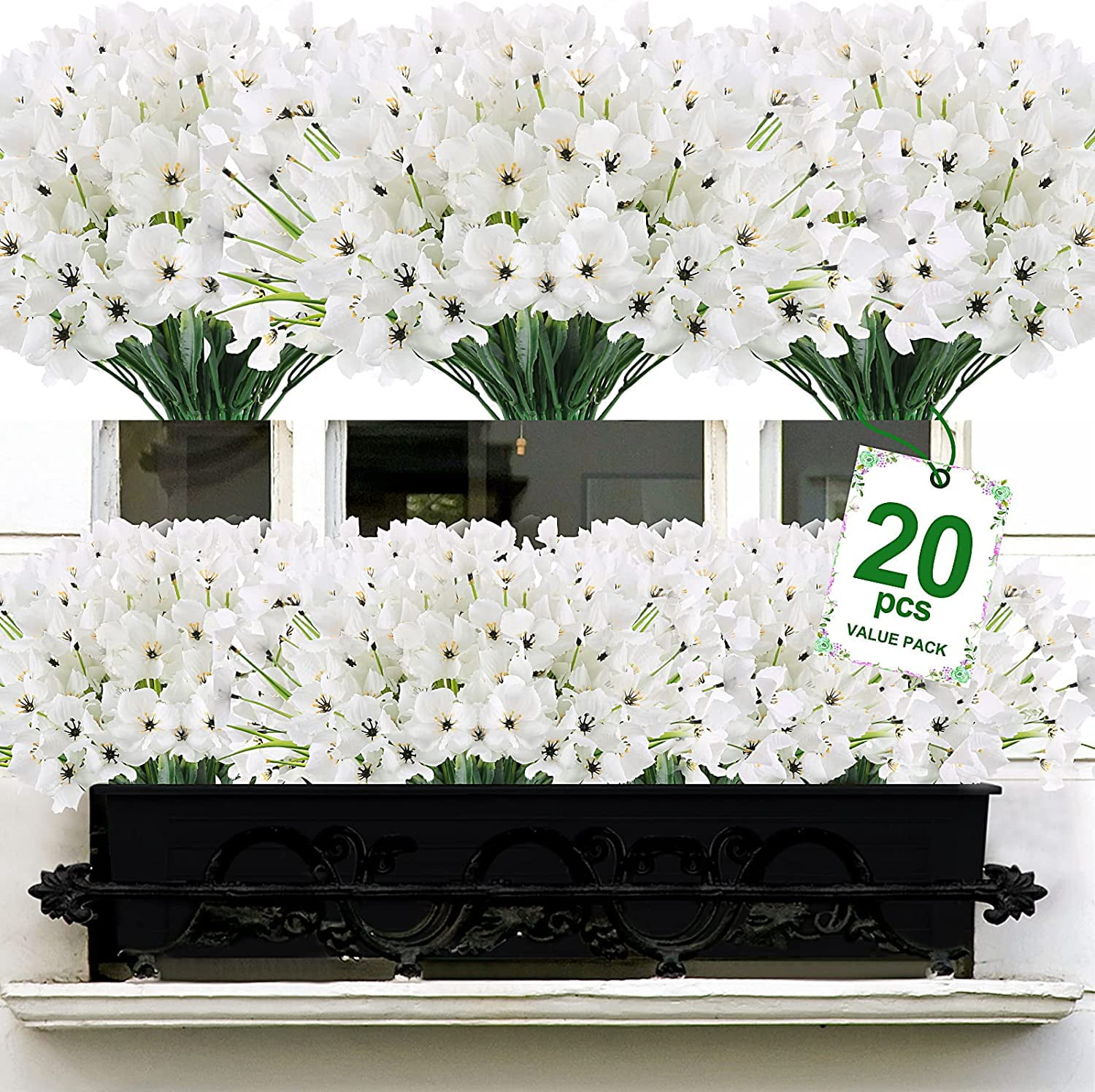 Artificial Plants Fake Outdoor Indoor Grass No Fade Faux Plastic ...