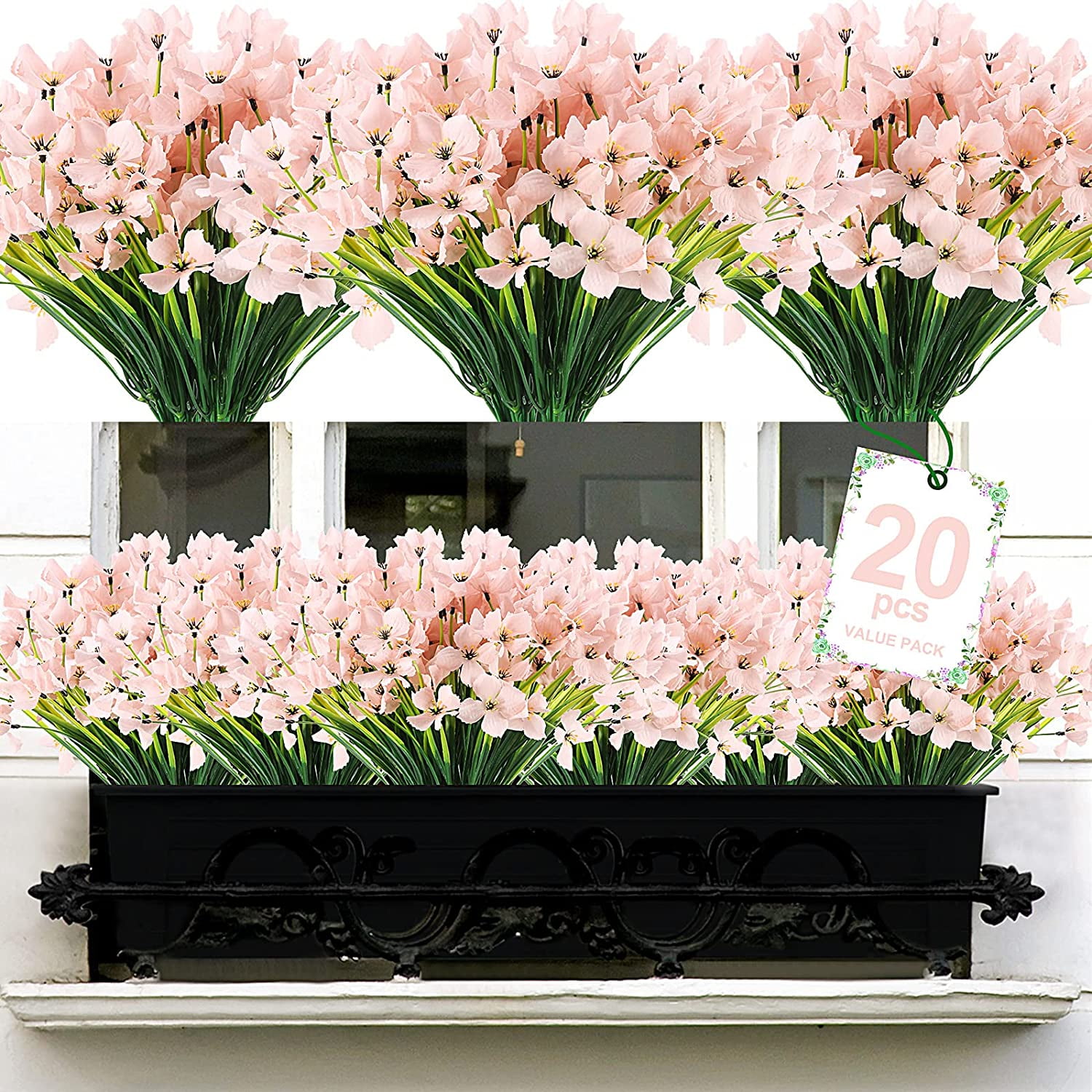 Artificial Plants Fake Outdoor Indoor Grass No Fade Faux Plastic ...