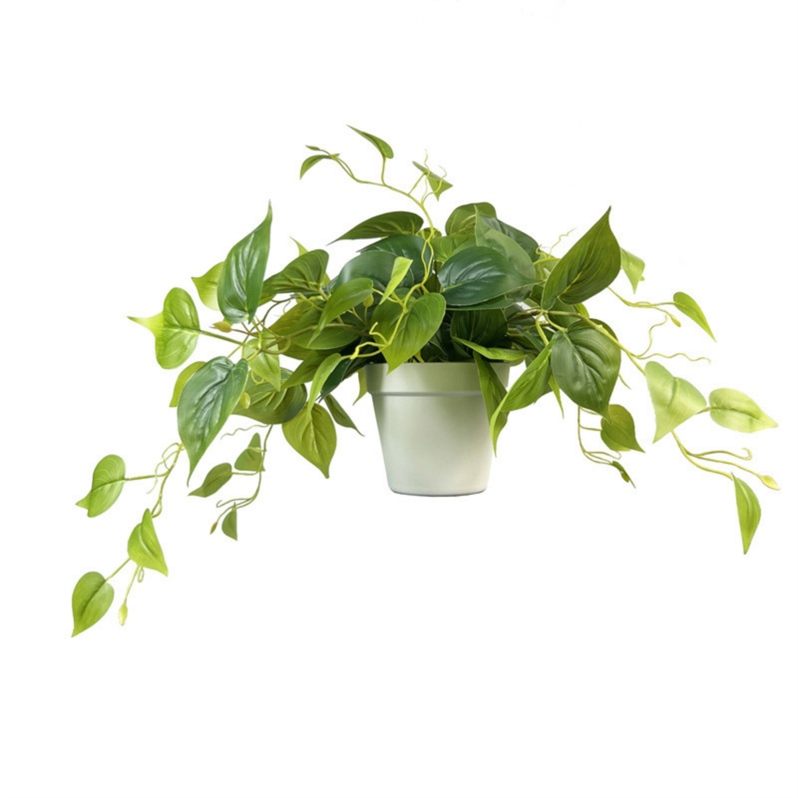 Artificial Plants, Fake Pothos with Plastic Pot, Artificial Potted ...